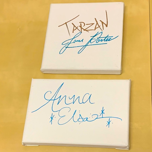 Disney | Accents | Disney Character Autograph Pin And Picture Display ...